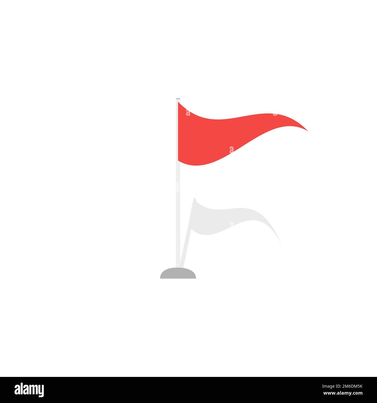 Vector illustration golf flag. Championship of golf target Stock Photo ...