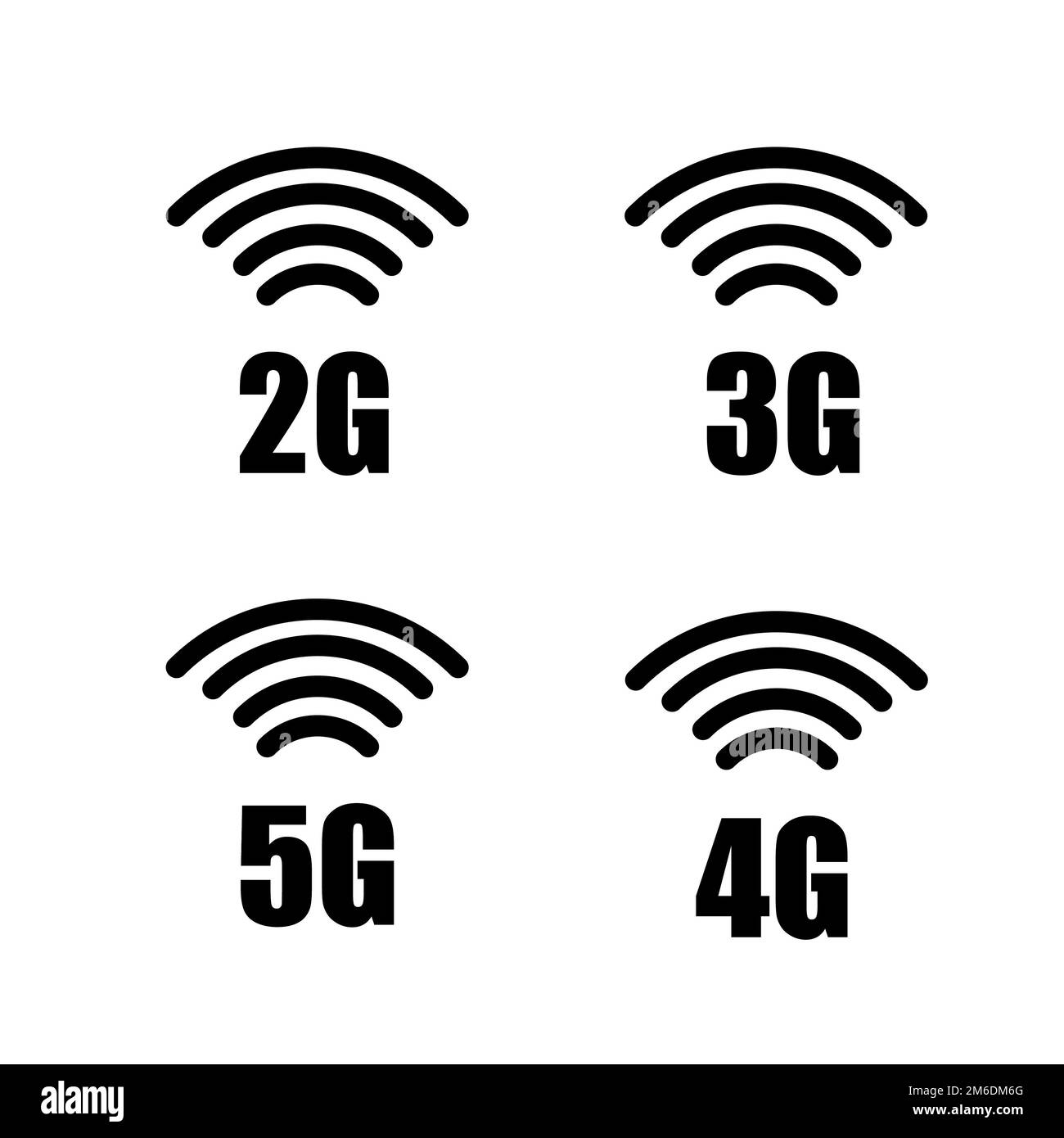 Mobile communications generation Black and White Stock Photos & Images ...