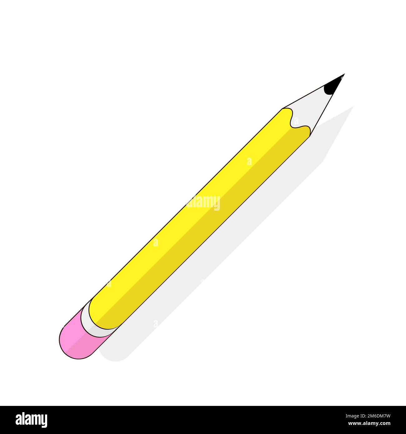 Vector Illustration pencil without background flat design Stock Photo ...