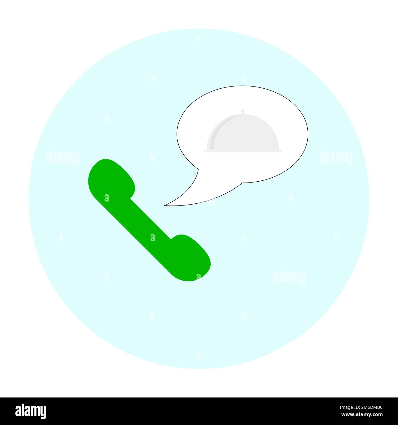 Vector illustration for call food delivery service Stock Photo - Alamy