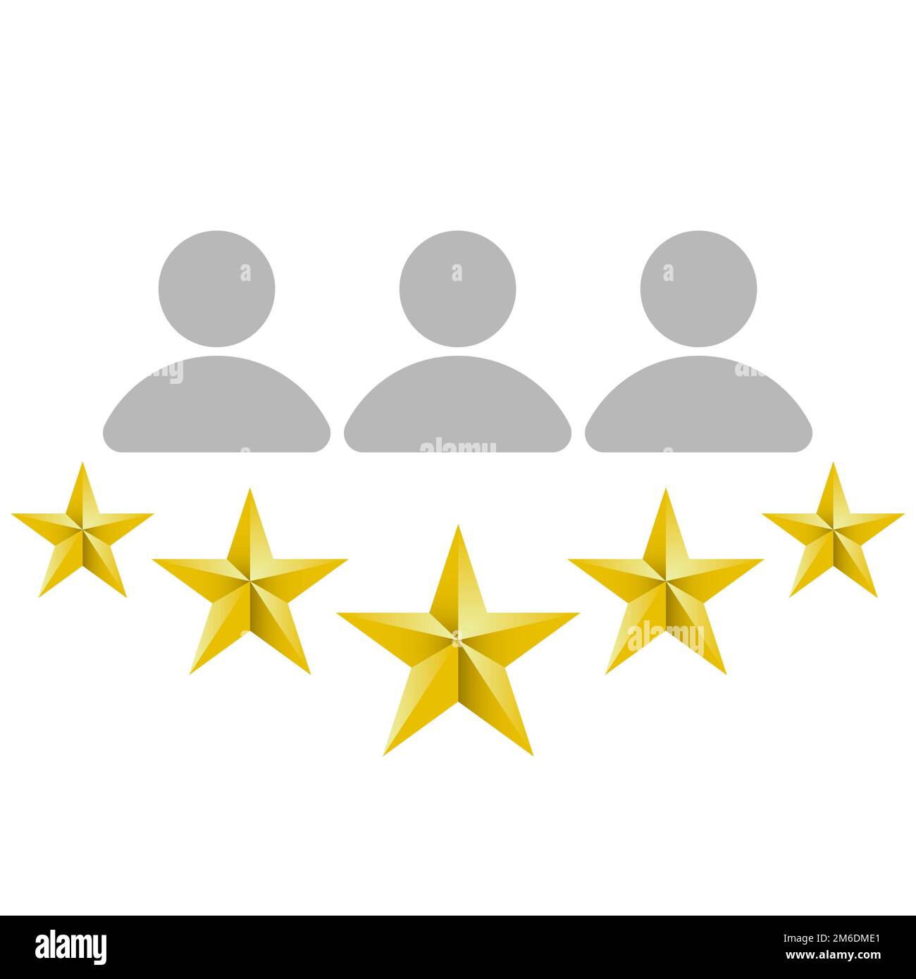 Vector illustration 5 stars top place success people Stock Photo - Alamy