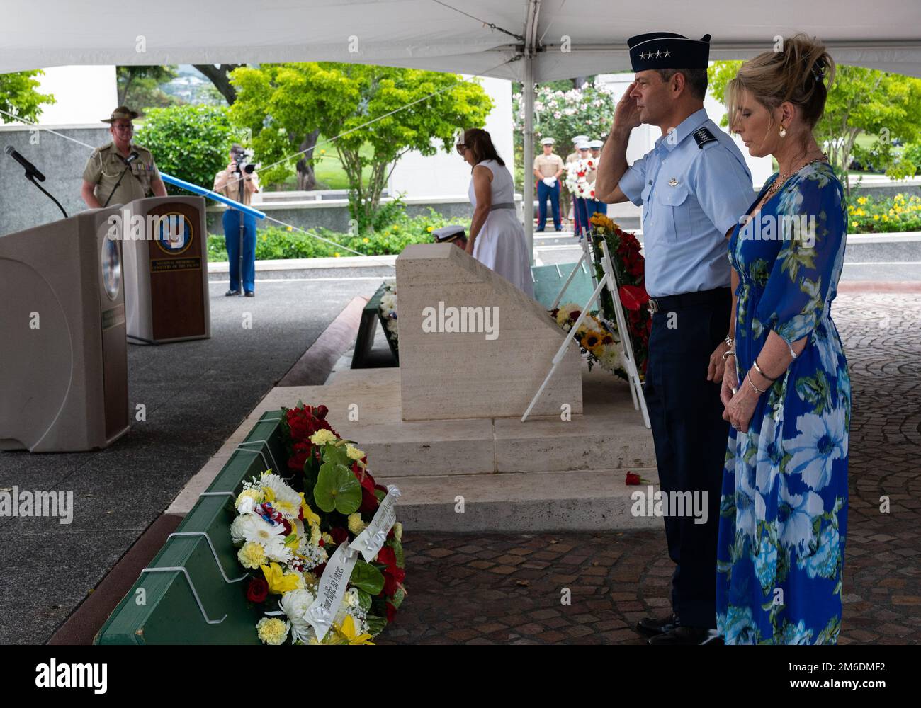 U.S. Air Force Gen. Ken Wilsbach, Pacific Air Forces commander, and ...
