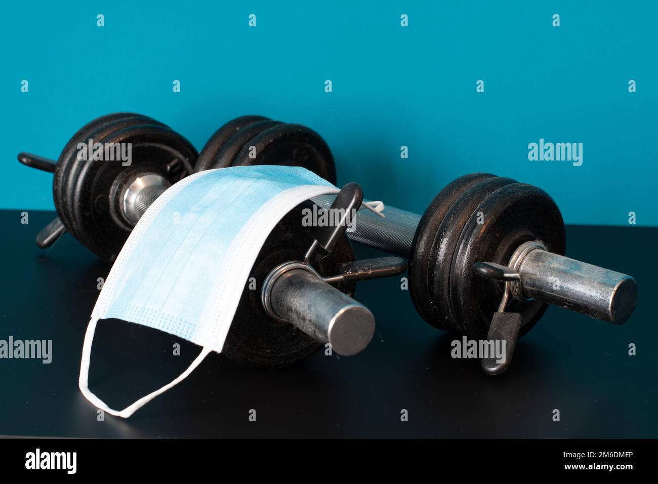 Mask during a training session in the gym Stock Photo - Alamy