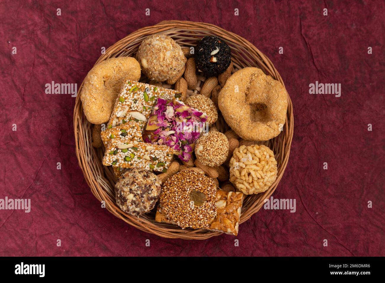 Gulab Gajak Mithai, Pista Gazak, Til Patti Or Papdi, Til Laddu Or Ladoo ...