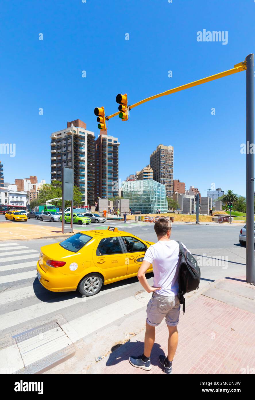 Cordoba Argentina Spain square pedestrian crossing Stock Photo - Alamy