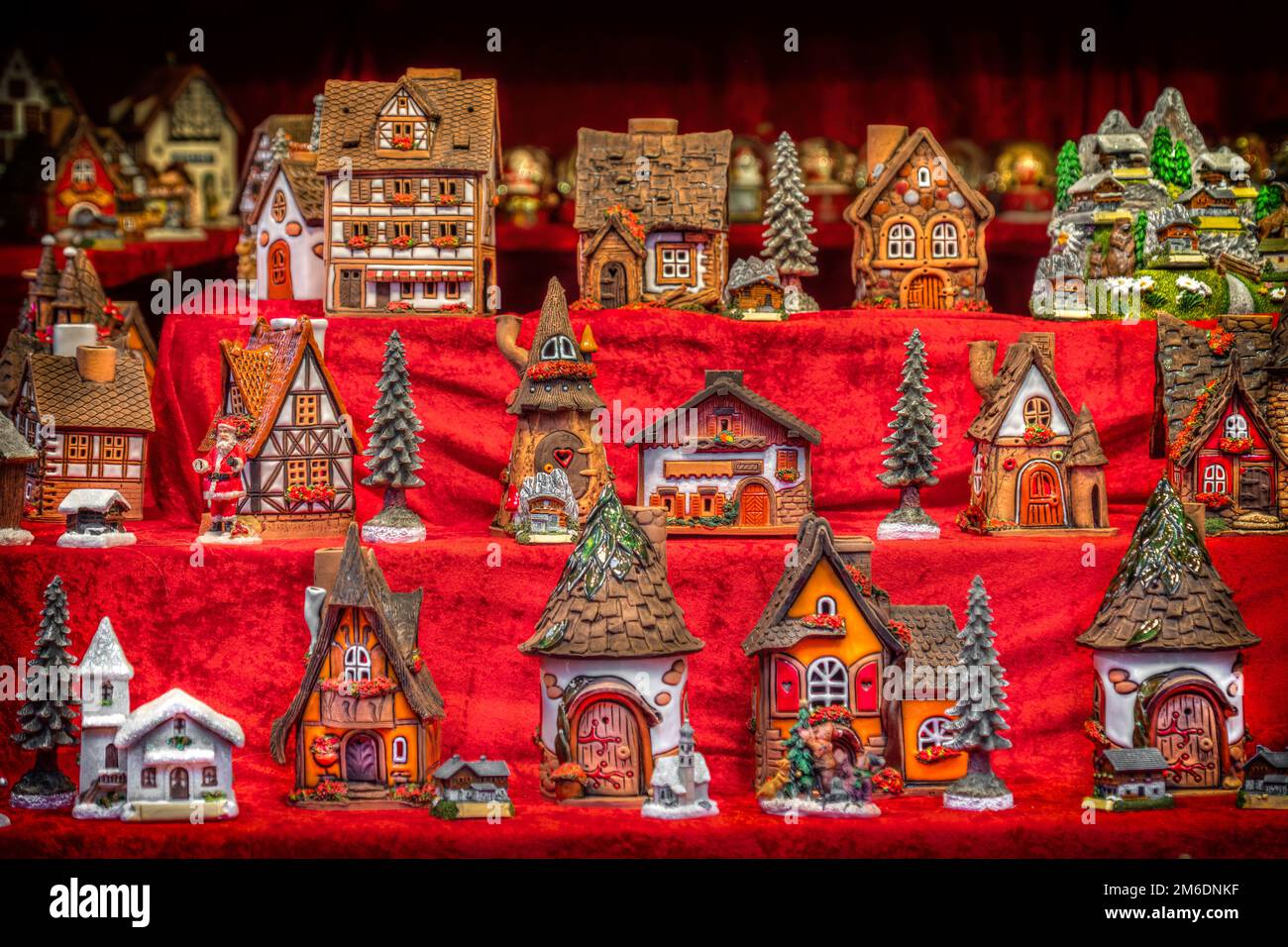 Toy houses for childrens in vintage toy store christmas shop showcase ...