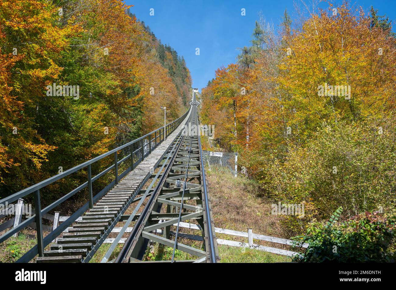 Austria hallstatt funicular railway salt hi-res stock photography and ...