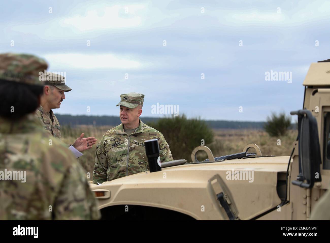 From right, U.S. Army Col. Geoffrey A. Norman, 1st Infantry Division ...