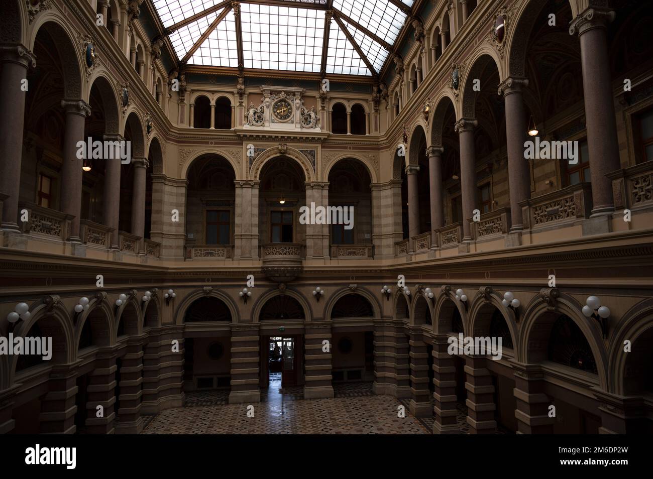 Interior view of Palace of Justice or Justizpalast.This Neo-Renaissance ...