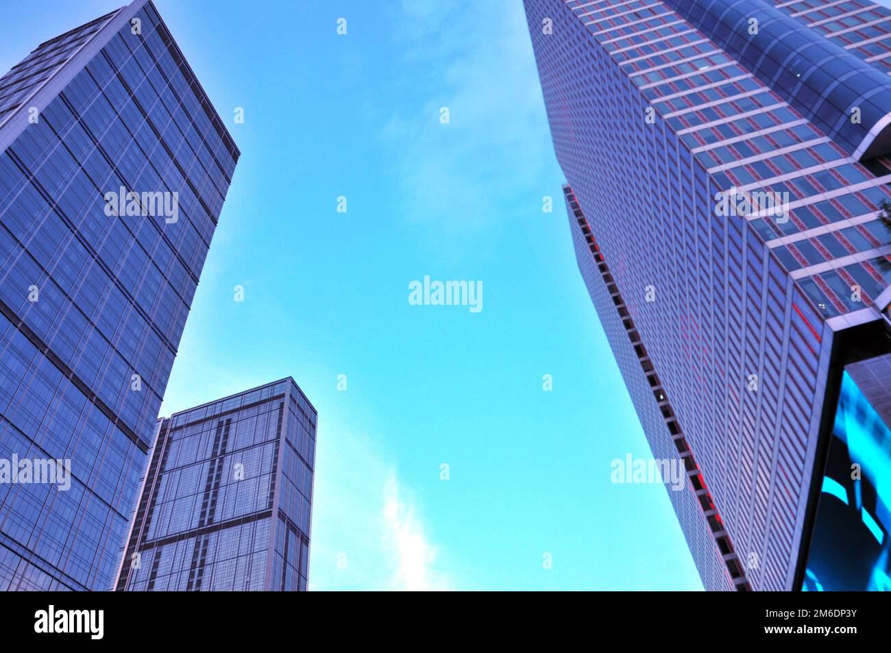 modern architecture with sun reflections Stock Photo - Alamy