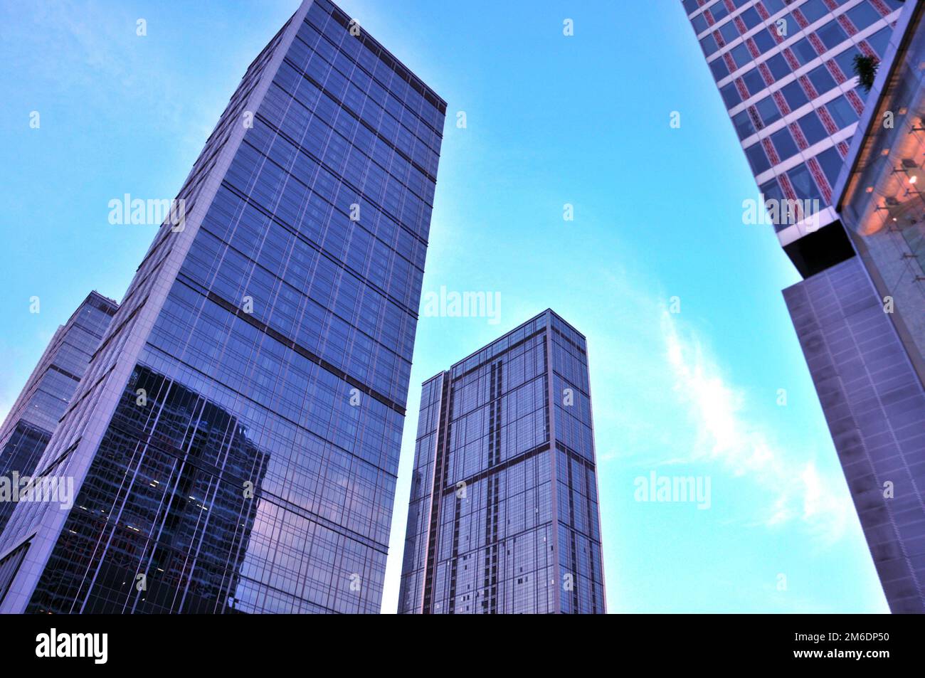modern architecture with sun reflections Stock Photo - Alamy