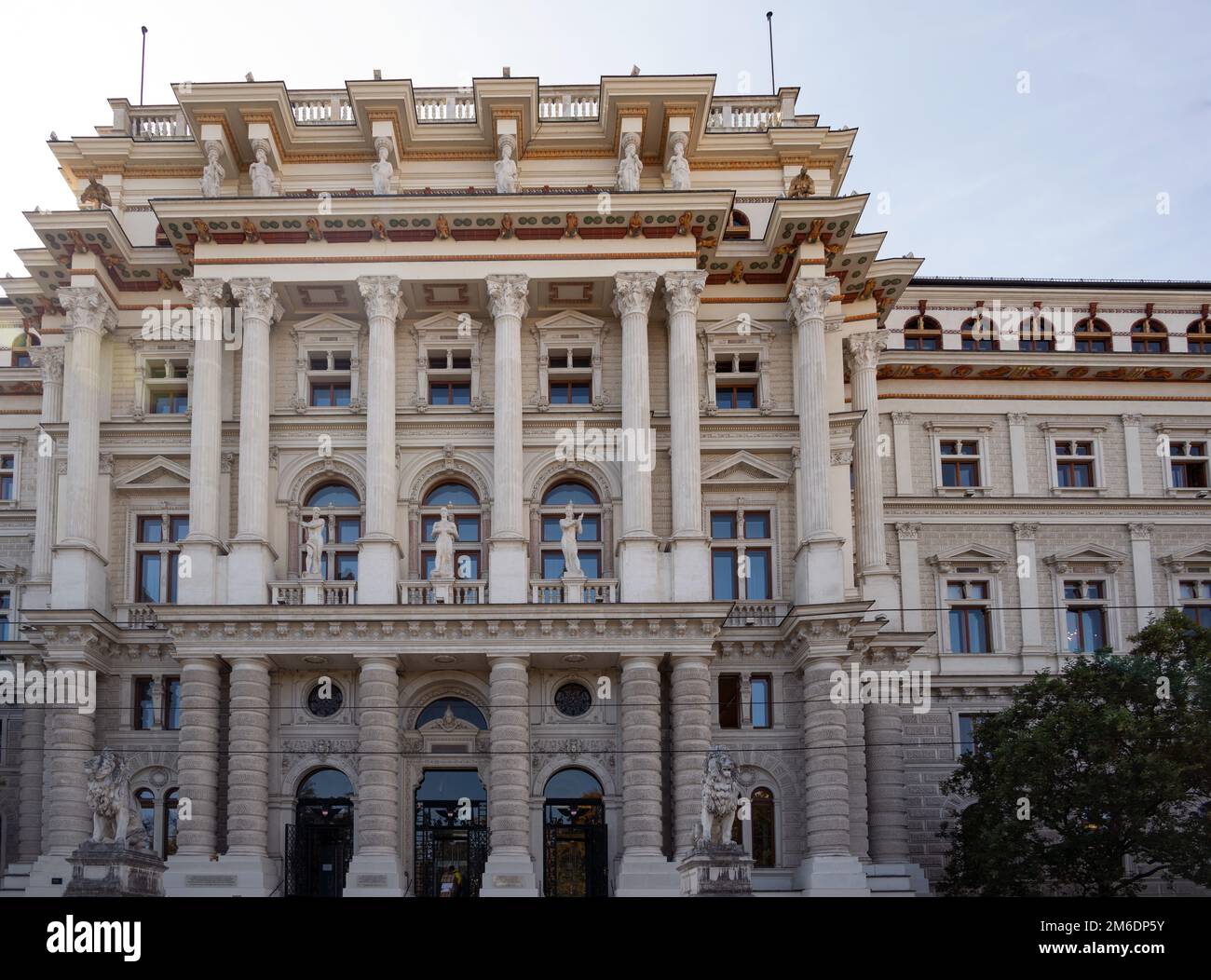 Exterior view of Palace of Justice or Justizpalast. This Neo ...