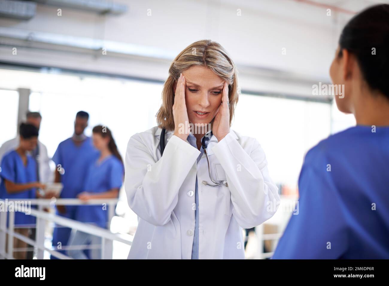 Exhausted nurse doctor hi-res stock photography and images - Alamy