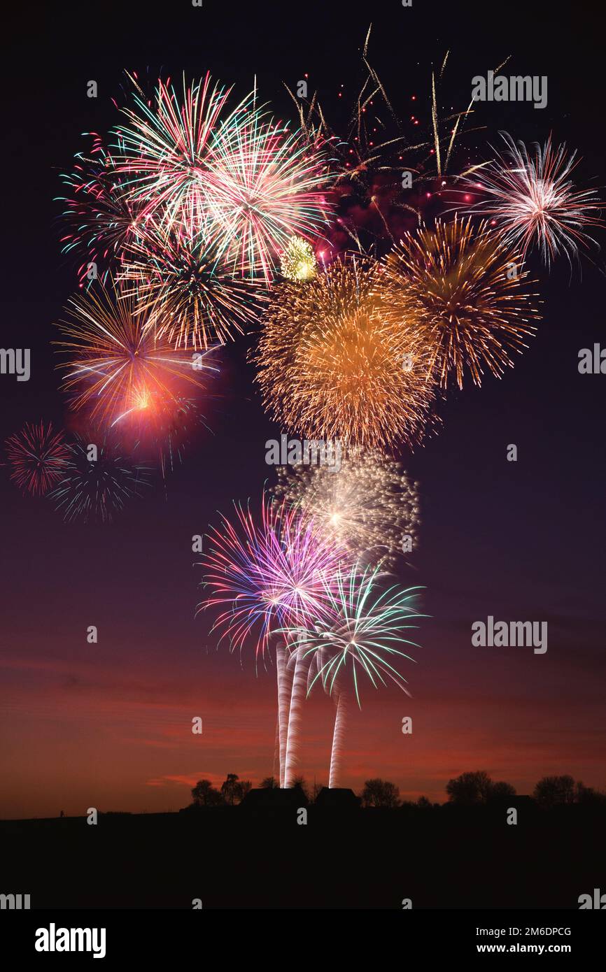 The New Years Eve celebration in Denmark Stock Photo - Alamy