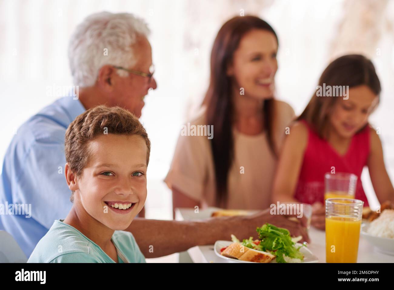 Senior women having lunch together hi-res stock photography and images ...