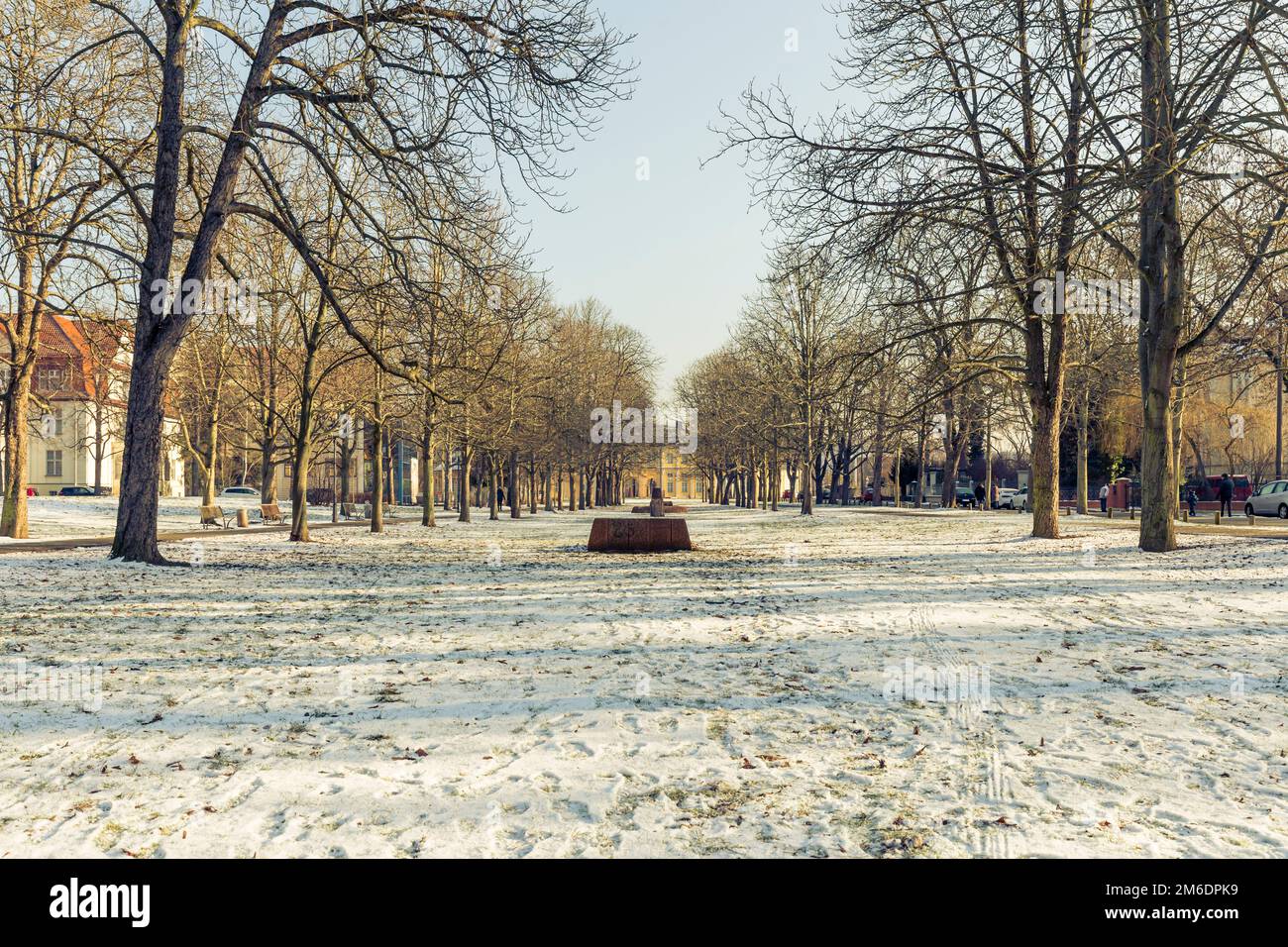 Nice views in a park with historic buildings in Gera Stock Photo - Alamy