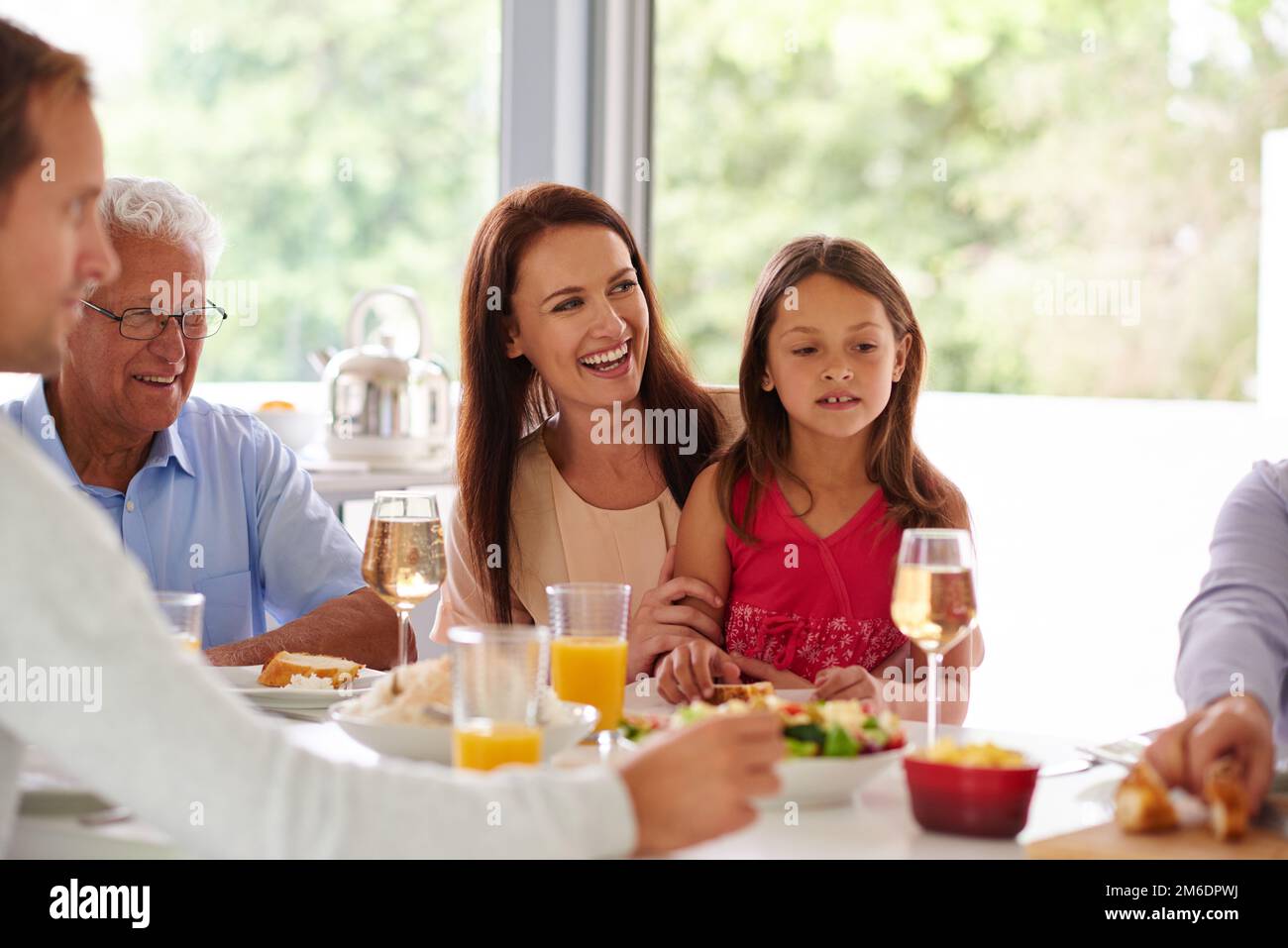 Senior women having lunch together hi-res stock photography and images ...