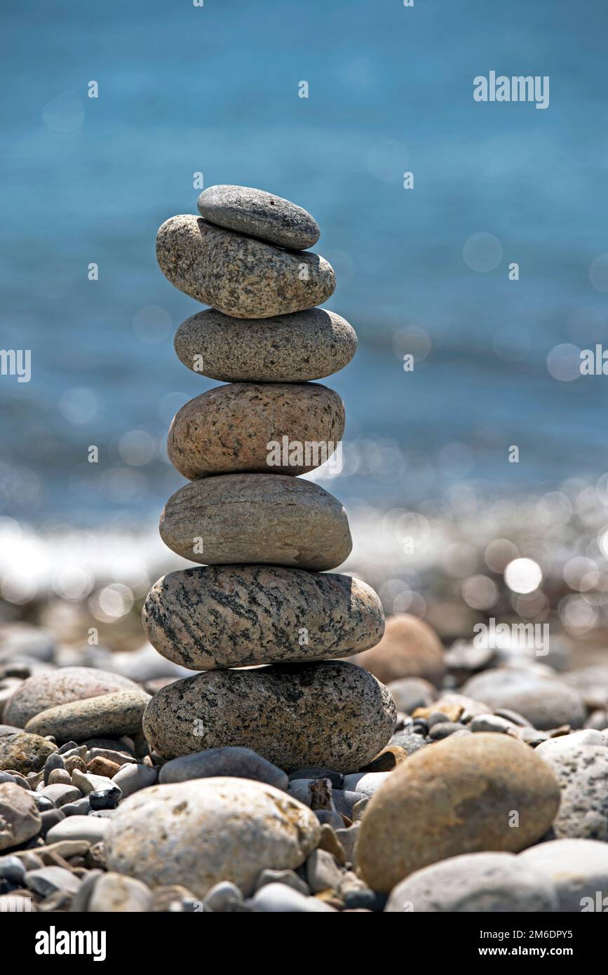 Stone Tower Still Life Stock Photo - Alamy