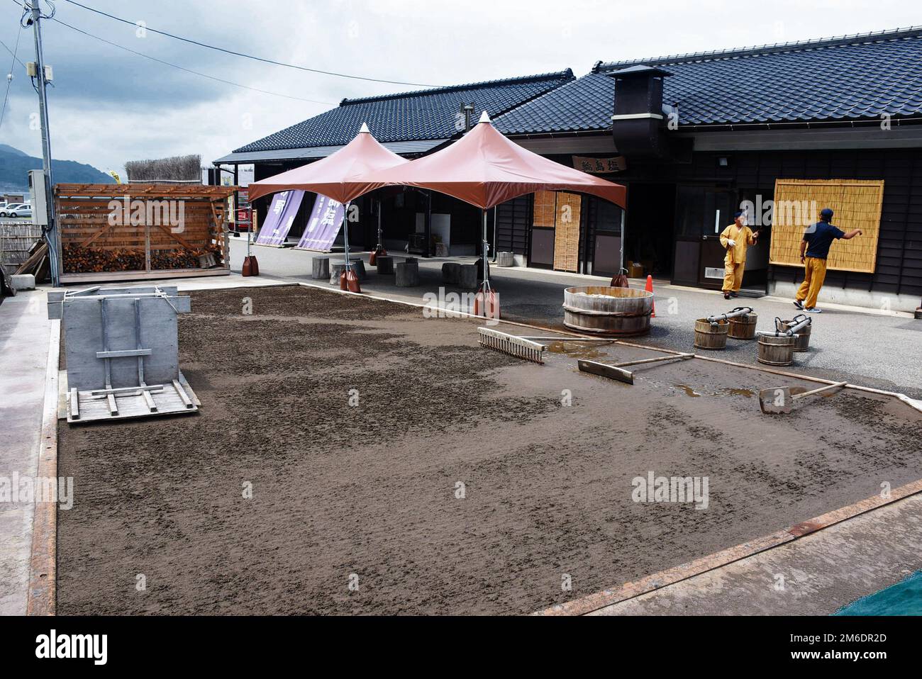 Traditional salt farm in Noto Penisula, Ishikawa Prfecture Japan Stock ...
