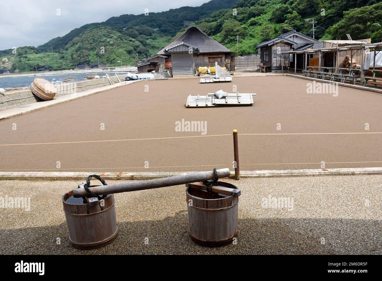 Traditional salt farm in Noto Penisula, Ishikawa Prfecture Japan Stock ...