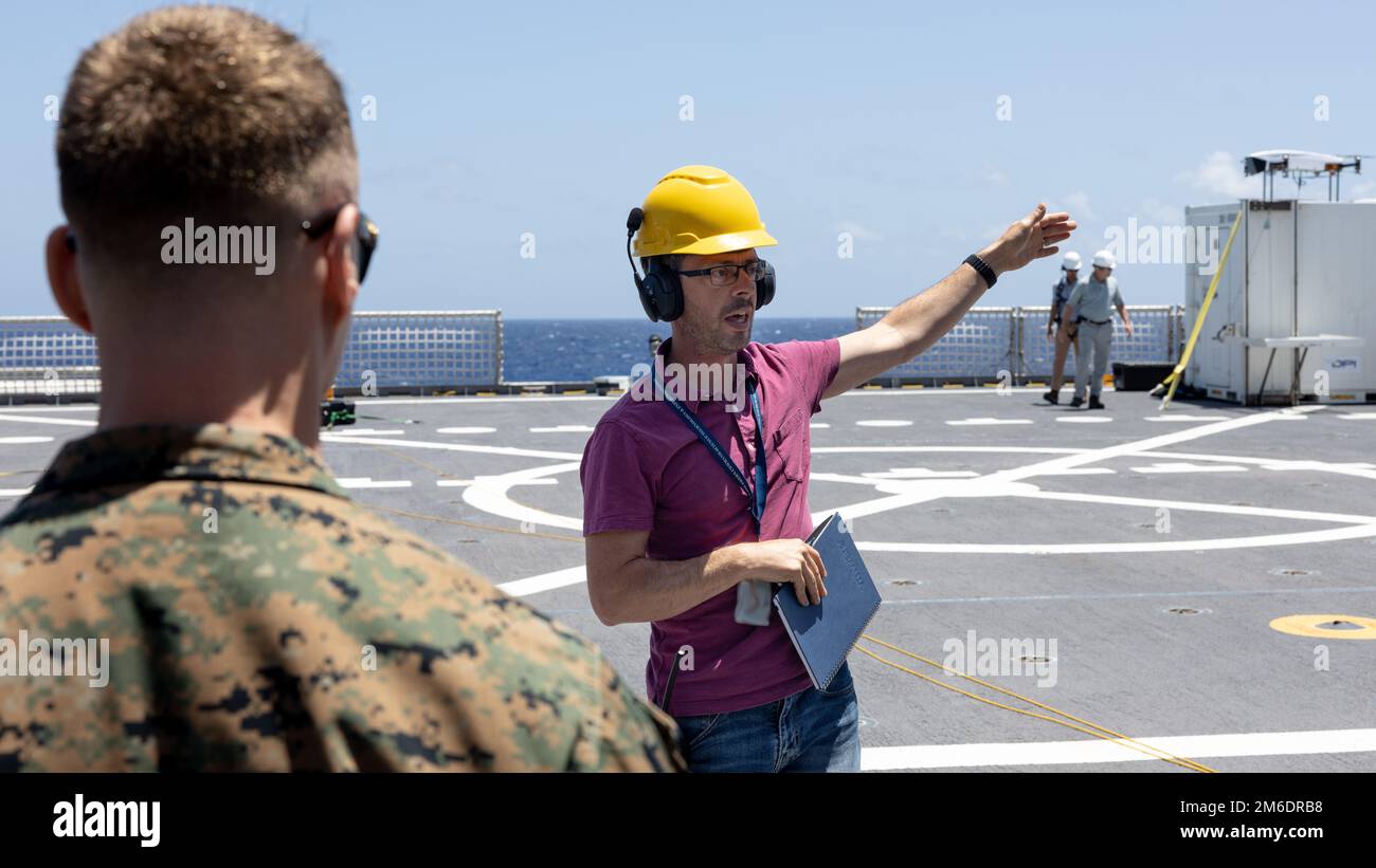 220425-M-JX780-1045 ATLANTIC OCEAN (April 25, 2022) – A scientist from ...