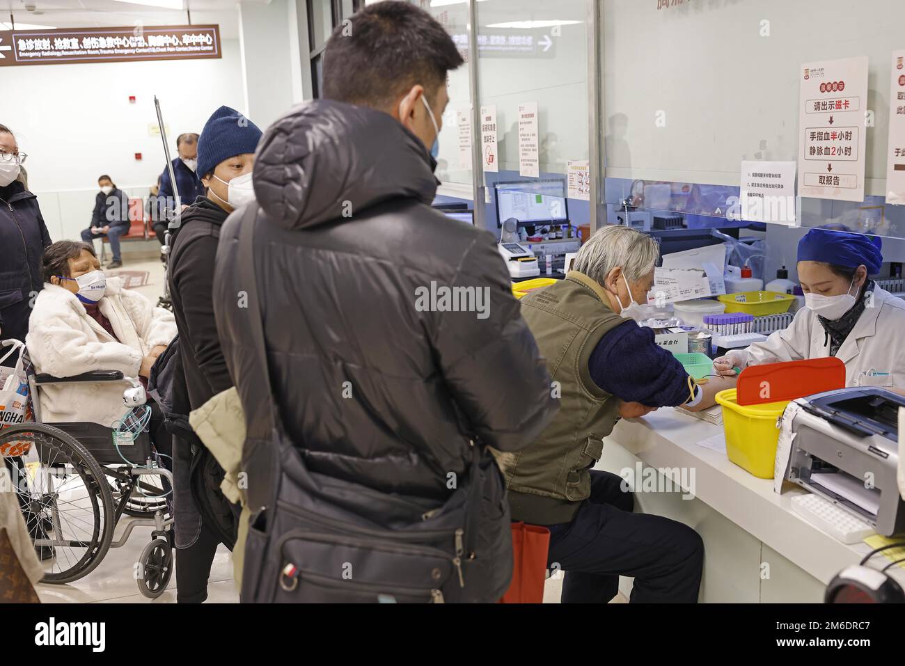 **CHINESE MAINLAND, HONG KONG, MACAU AND TAIWAN OUT** A medical worker ...