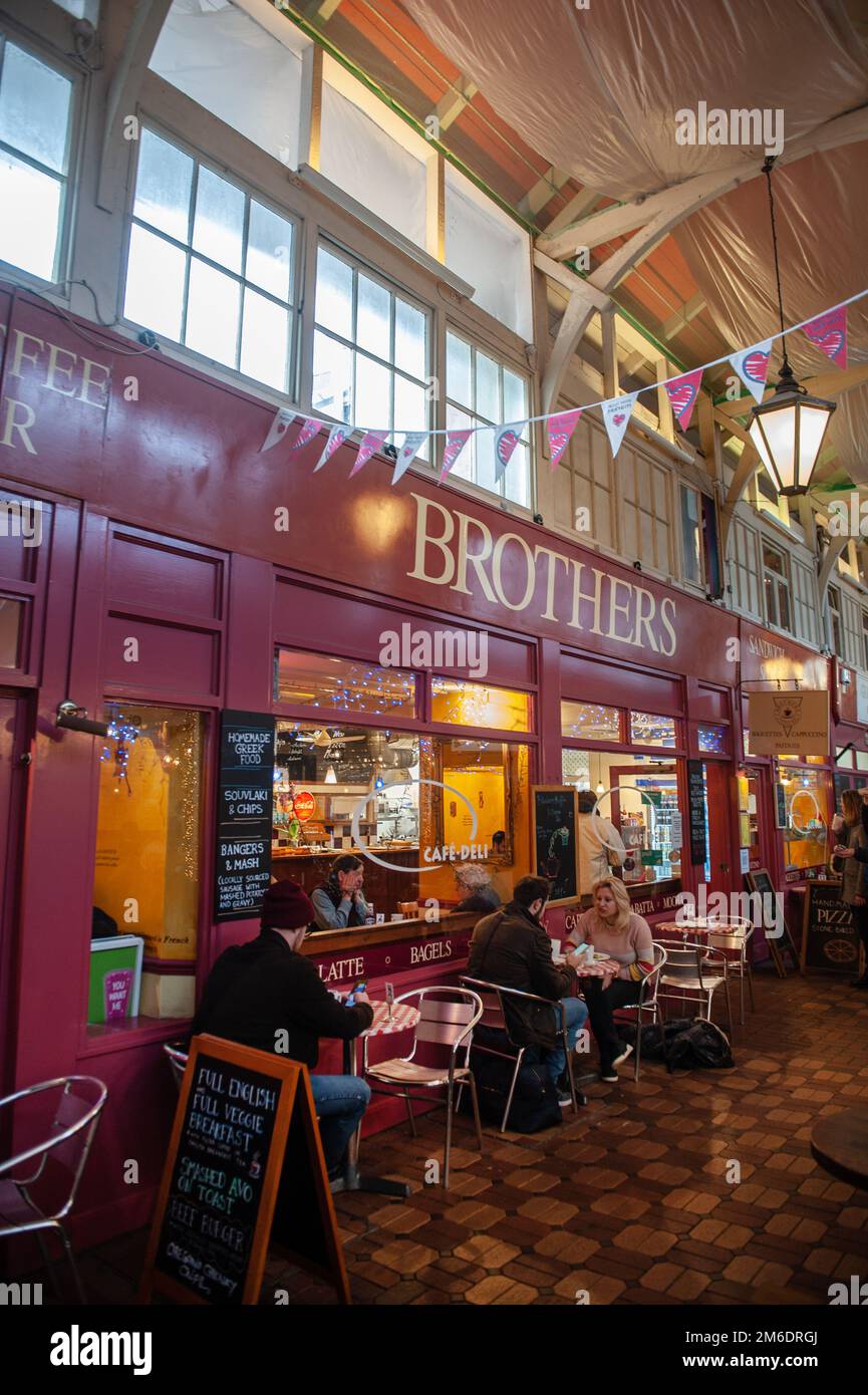 Covered Market, High Street, Oxford, England Stock Photo - Alamy