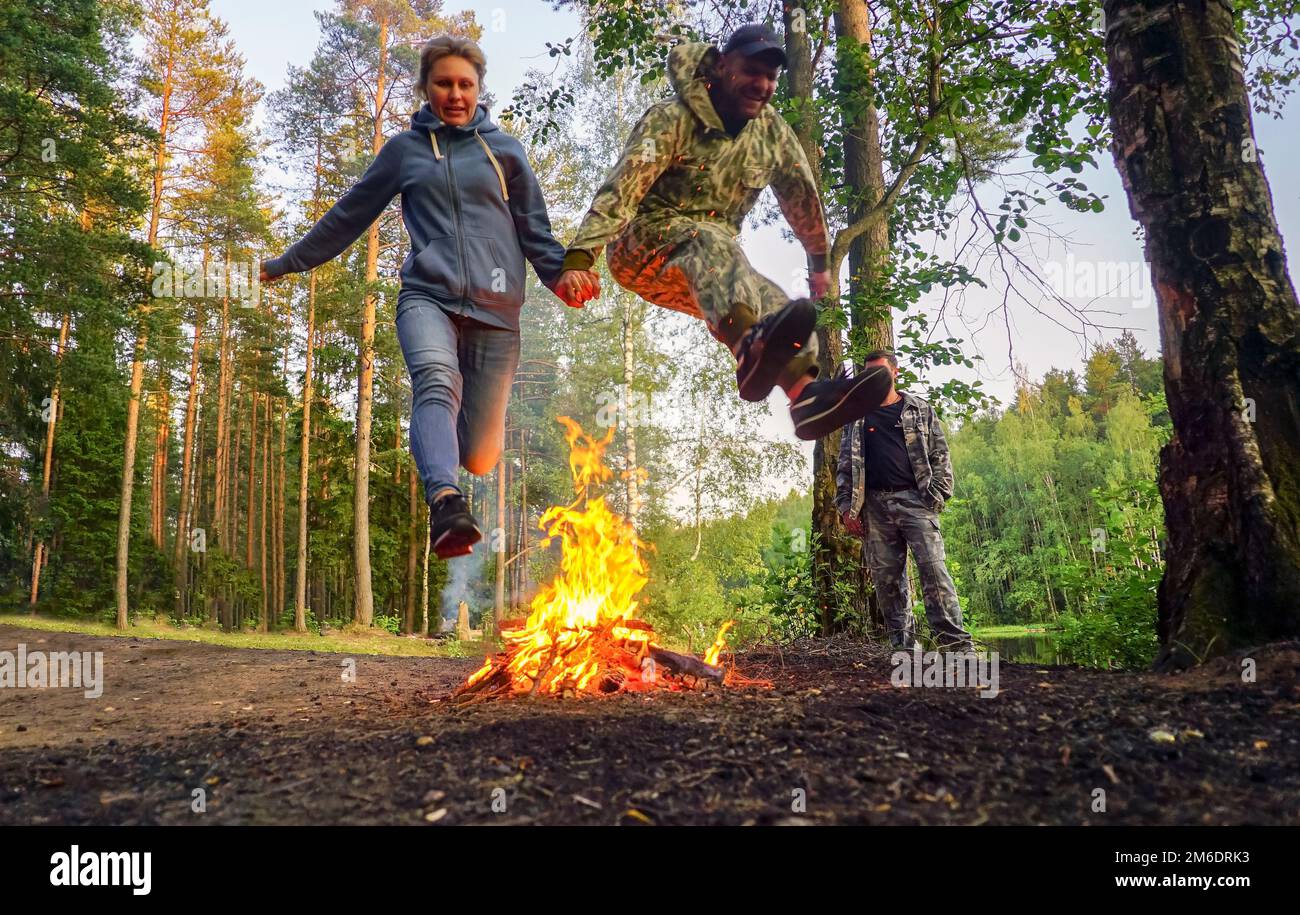 Beautiful young woman jumping over hi-res stock photography and images ...