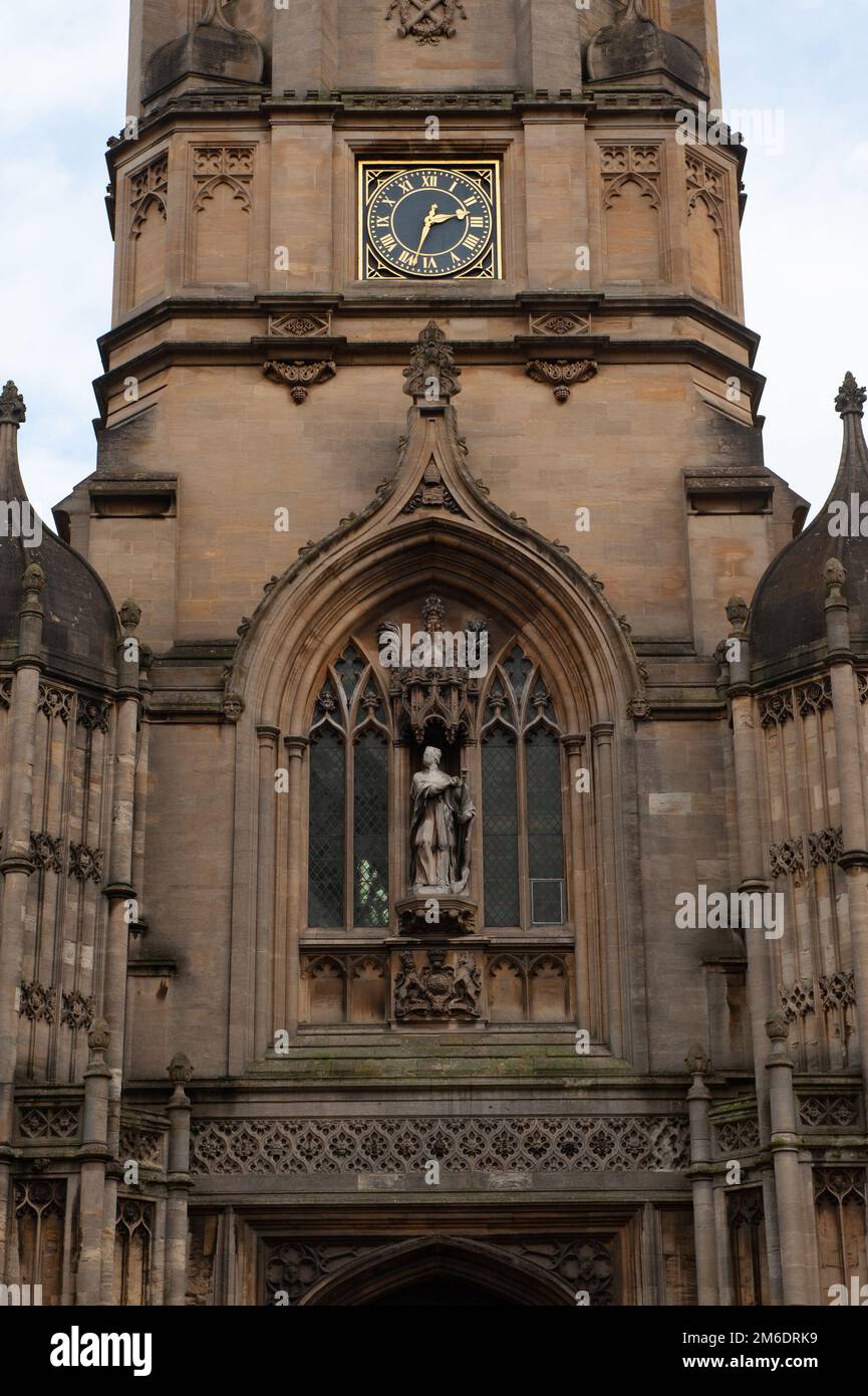 Tom Tower is a bell tower in Oxford, England Stock Photo - Alamy