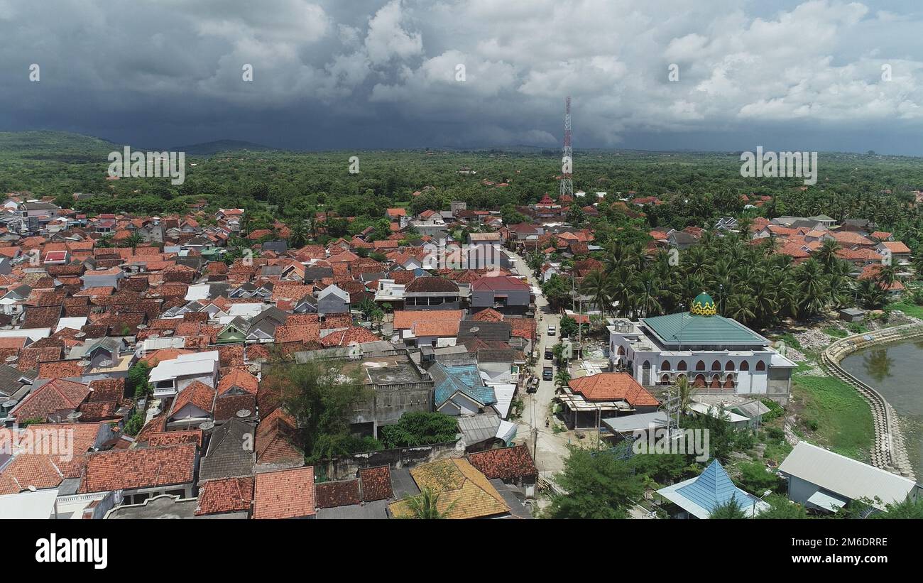 High Angle View of Pasongsongan Port, Sumenep Indonesia Stock Photo - Alamy