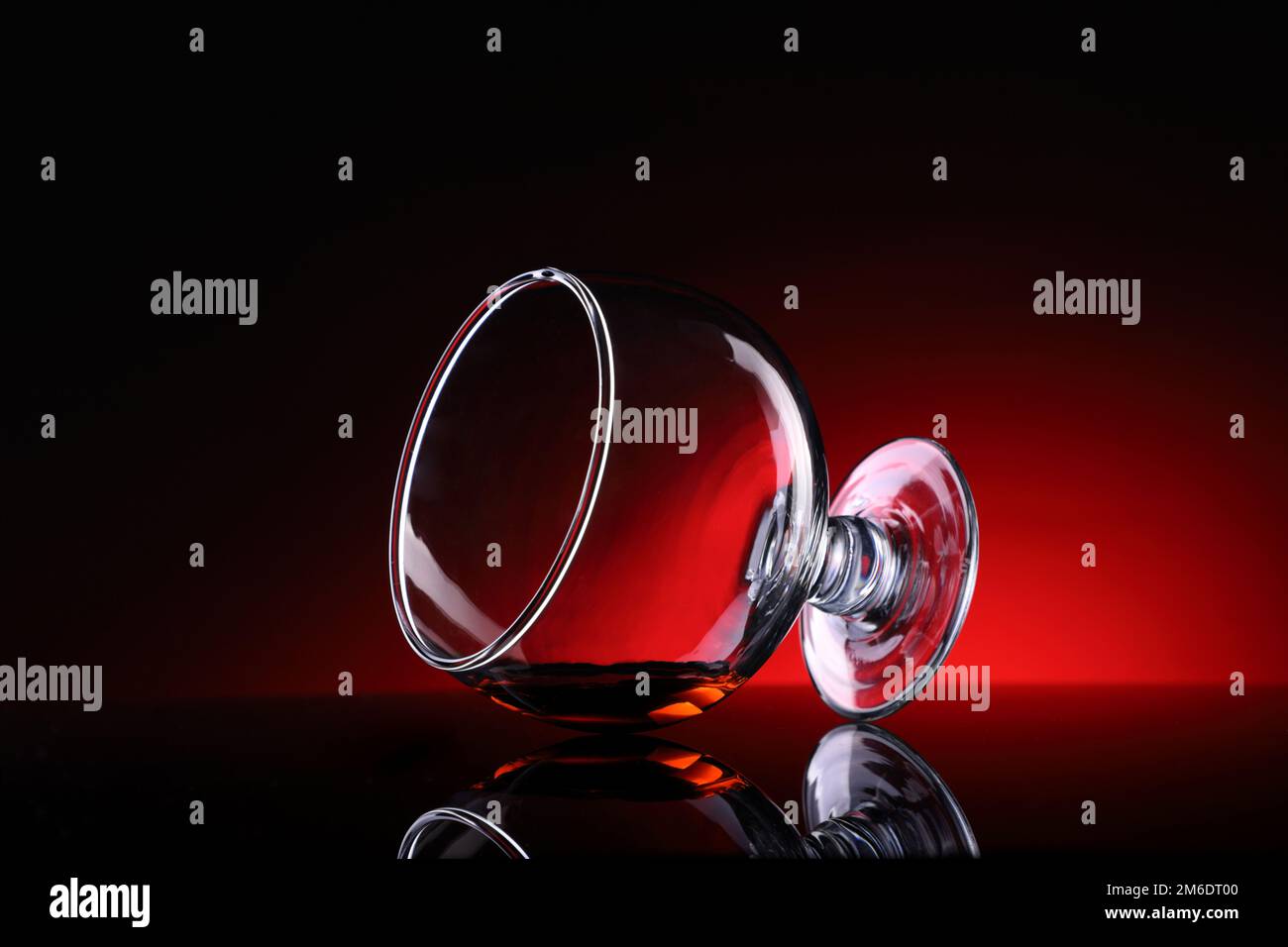 Creative Shot of Wine Glass with Reflection Stock Photo - Alamy