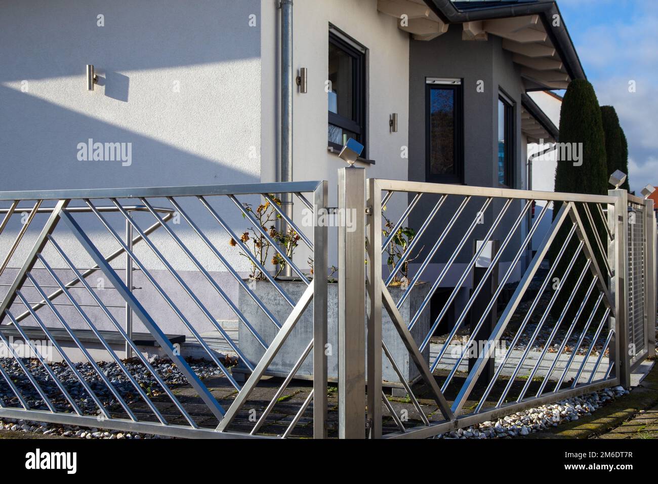 Beautiful and high-quality metal fence made of stainless steel as ...