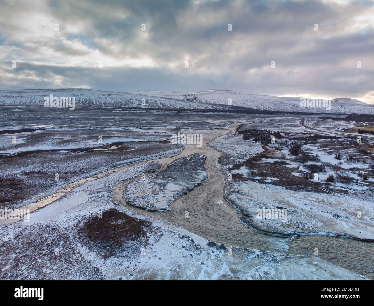 Landscape view glacial river hi-res stock photography and images - Alamy