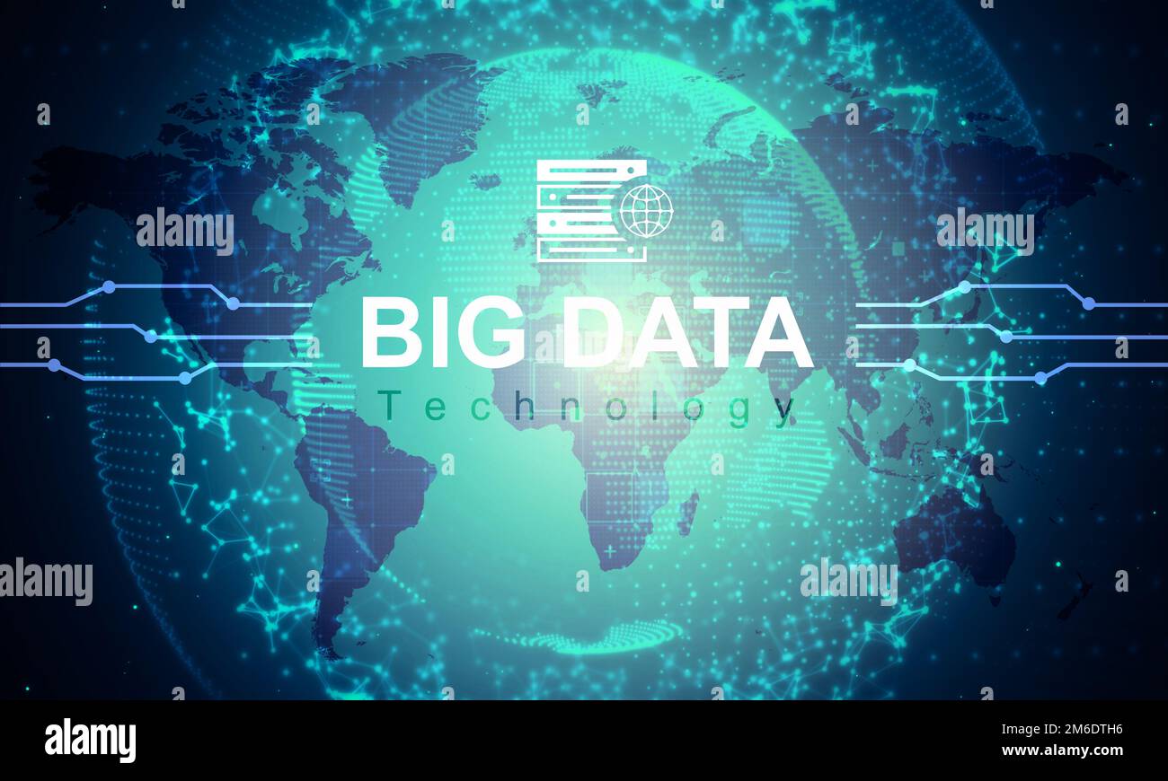 Big data technology background Stock Photo - Alamy