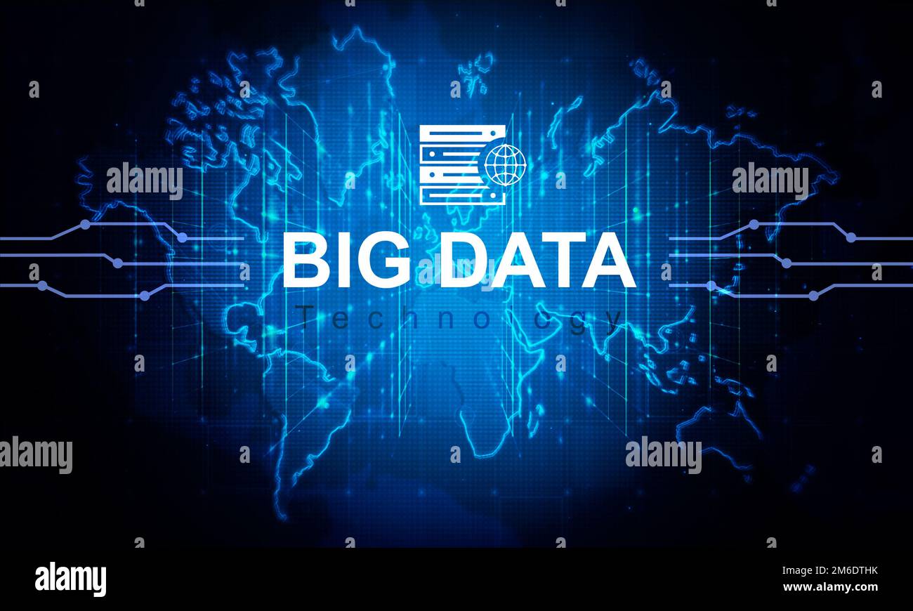 Big data technology background Stock Photo - Alamy