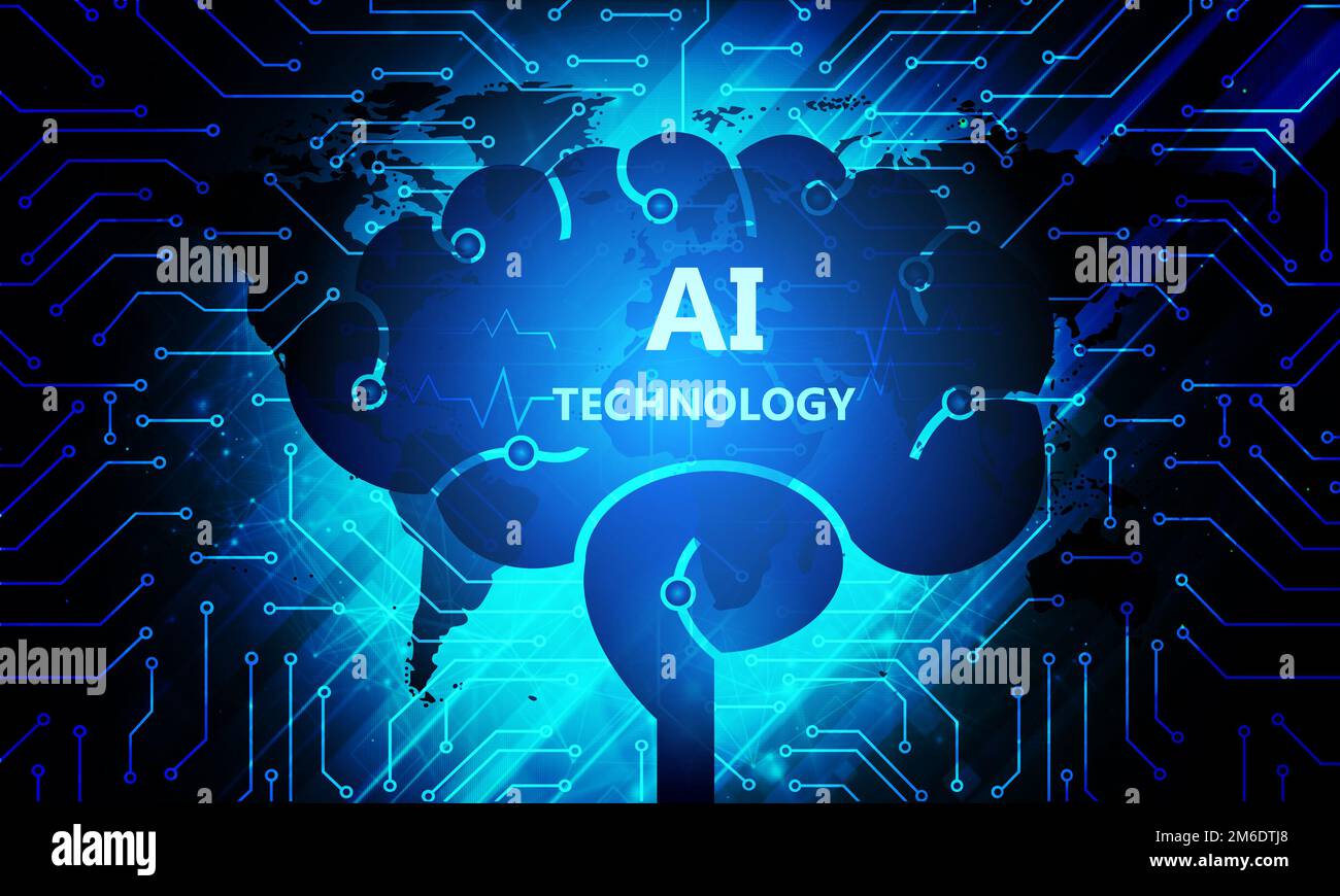Ai idea head technology hi-res stock photography and images - Alamy