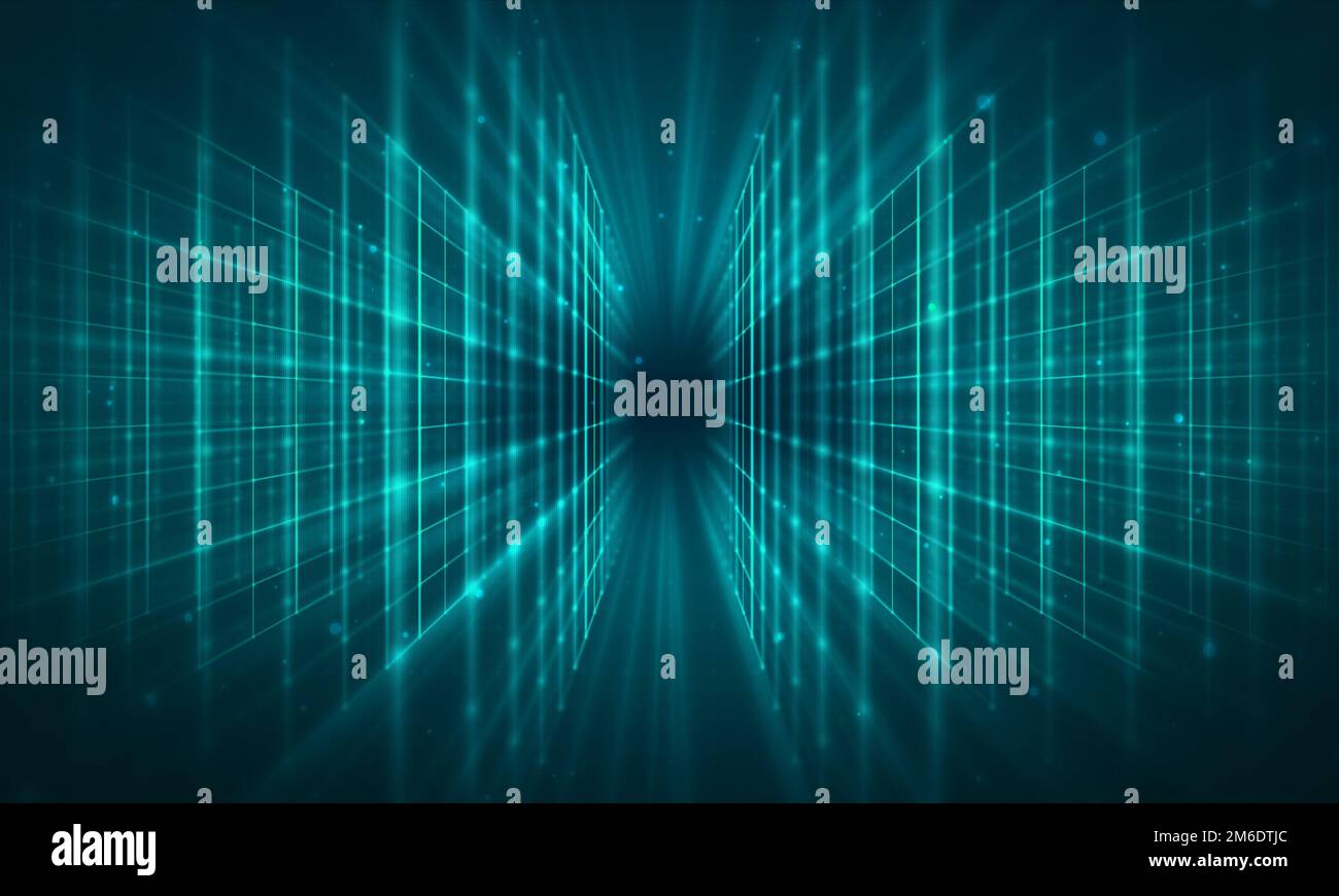 Abstract Grid Structure background.Digital business network technology ...