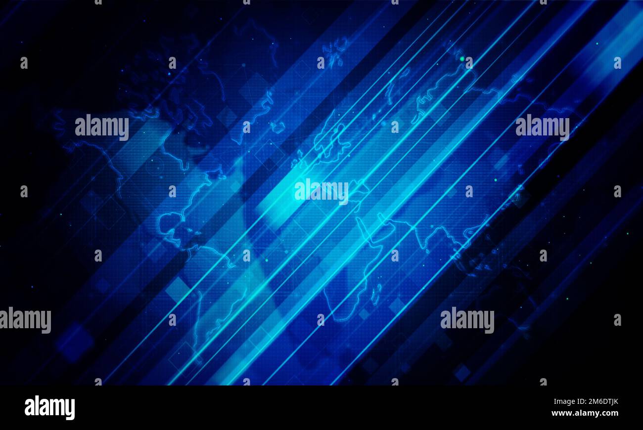 Abstract world map news corporate background.Business digital network ...