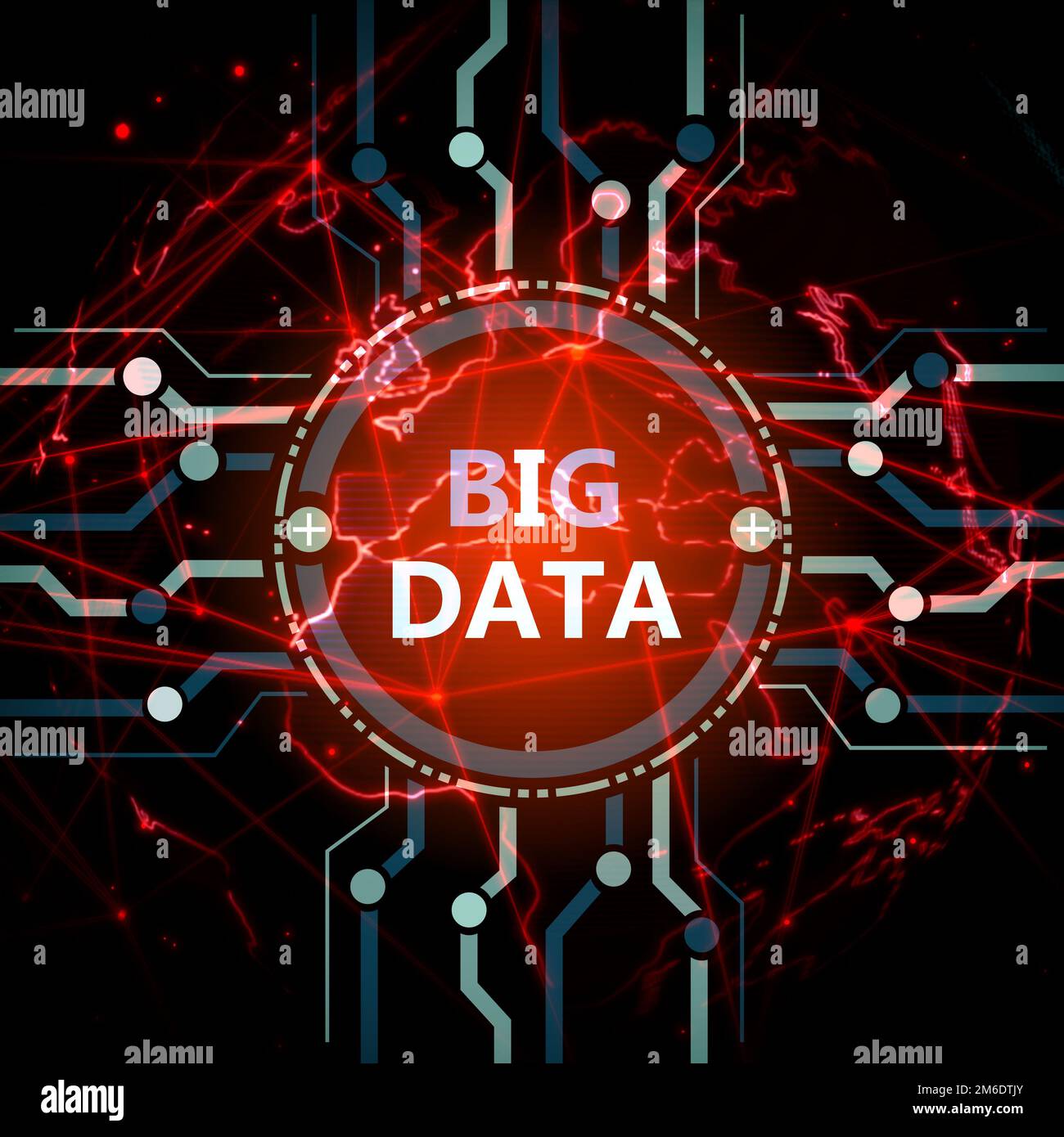 Big data technology background Stock Photo - Alamy