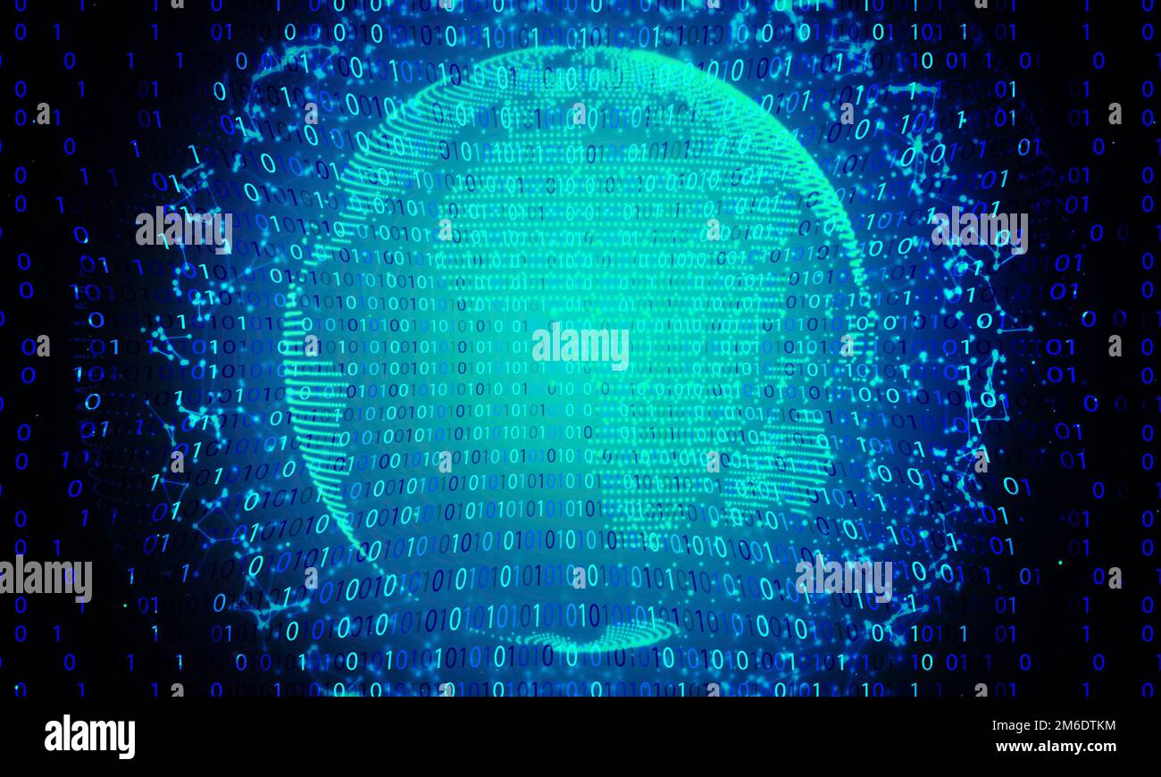 Cyber world network background.Global business technology.Digital world ...