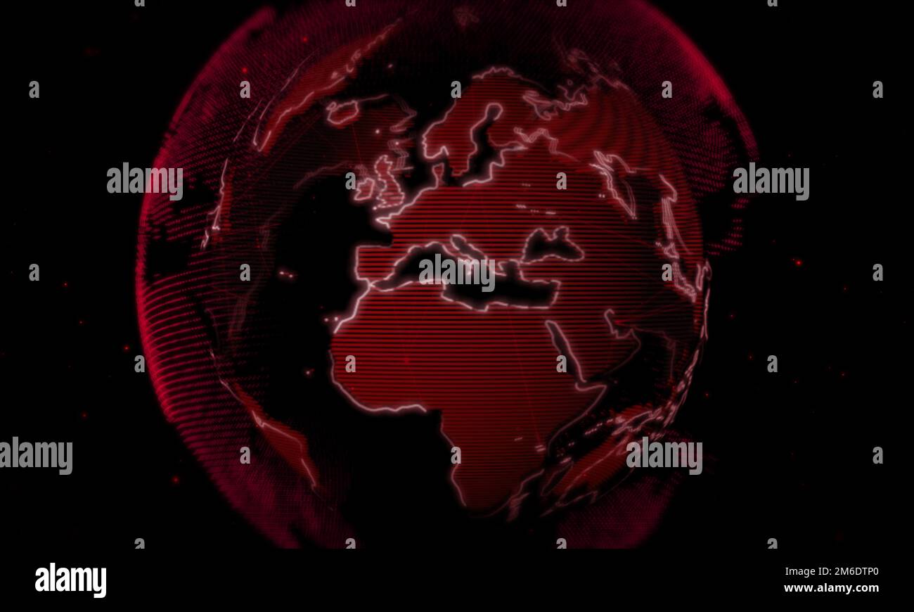 Cyber world network background.Global business technology.Digital world ...