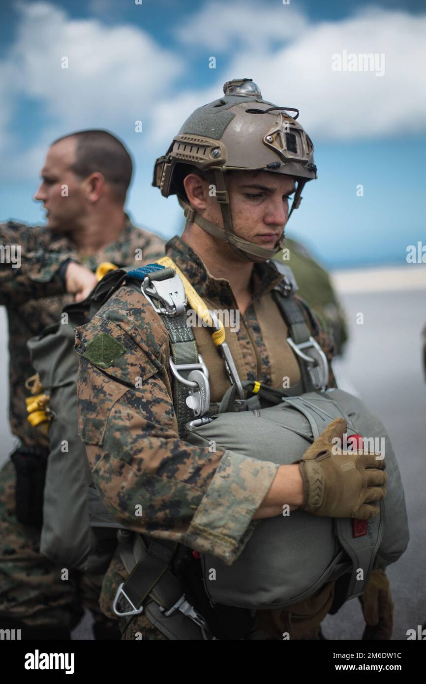 U.S. Marine Corps Cpl. Logan Mitchell, a reconnaissance Marine with 3d ...