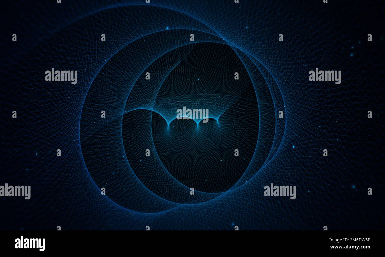 Abstract spiral background presentation.Lines dots waves concept Stock ...