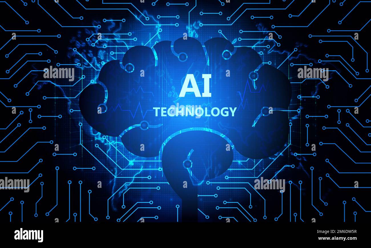 A.I. technology backgroung Stock Photo - Alamy