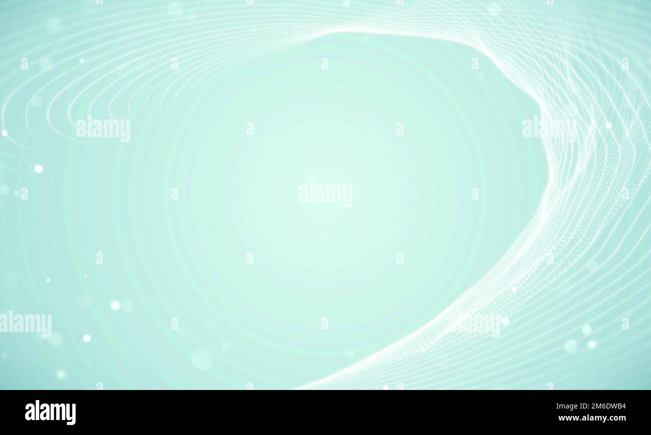 Abstract clean waves white background.Dots lines presentation concept ...