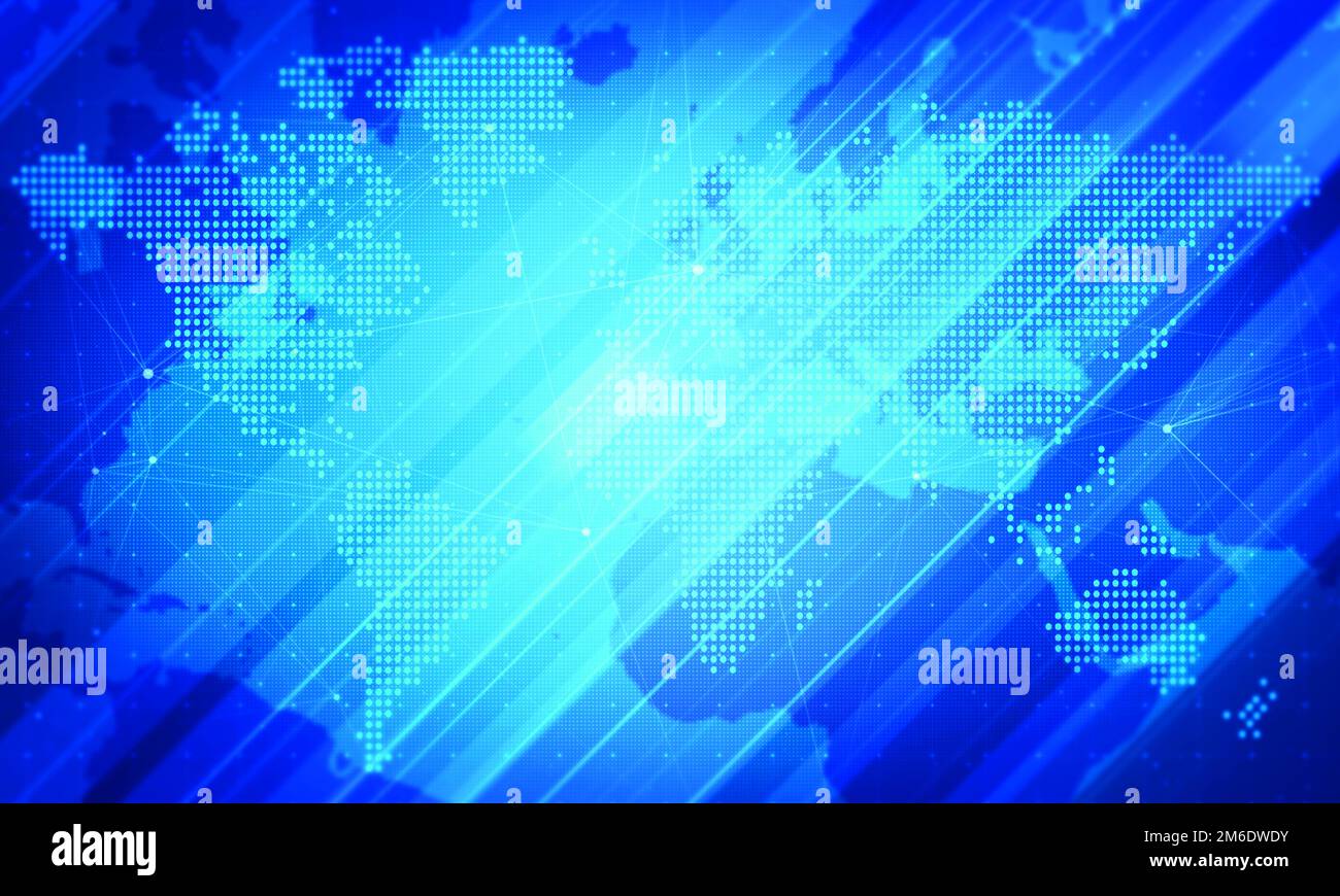 Cyber world map hi-res stock photography and images - Alamy