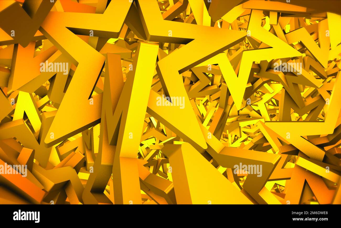 Gold star pattern abstract background Stock Photo - Alamy