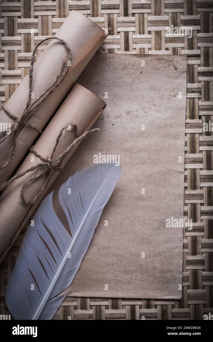 Collection scrolls old parchment hi-res stock photography and images ...