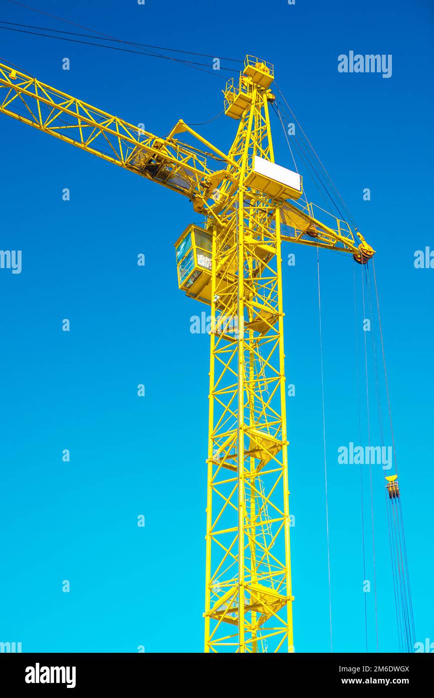 Top view yellow construction hi-res stock photography and images - Alamy