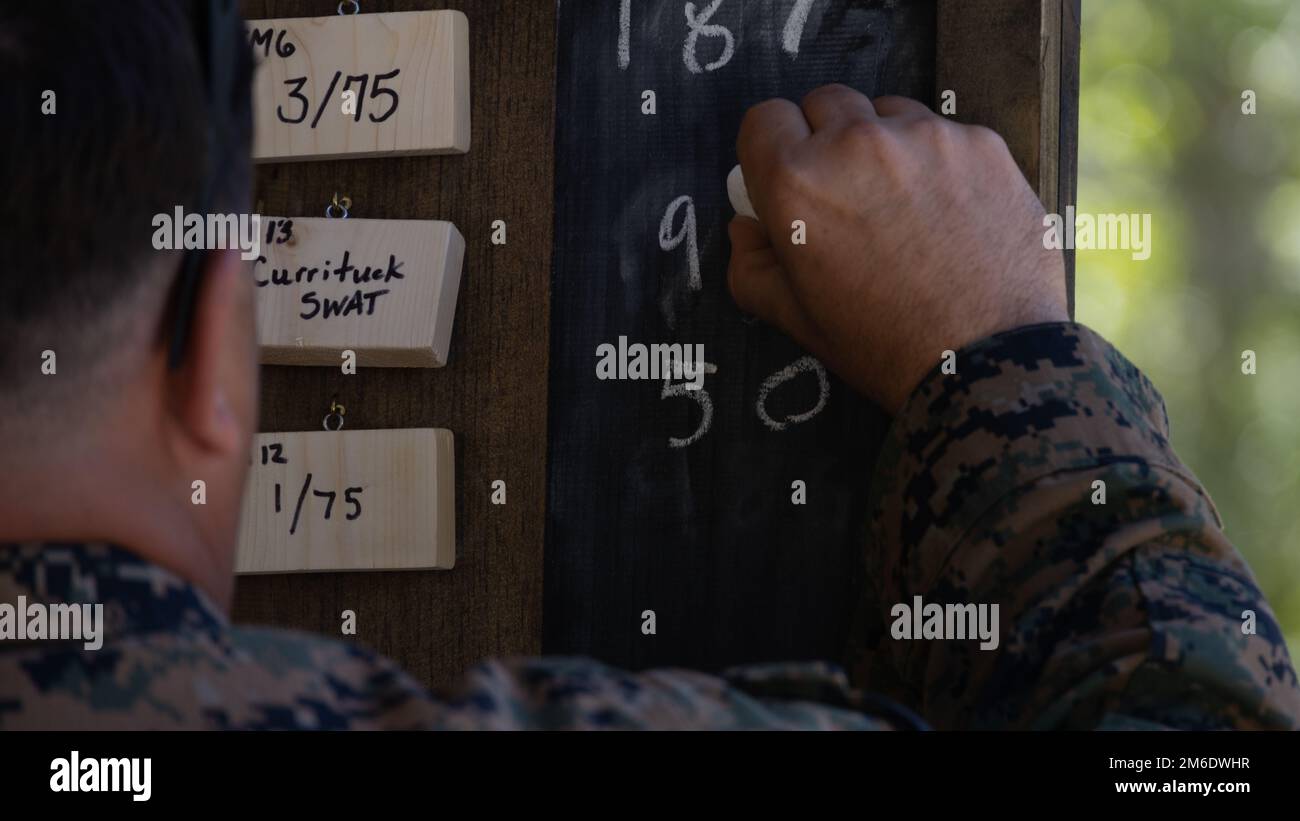 A U.S. Marine with Advanced Infantry Training Battalion, School of ...